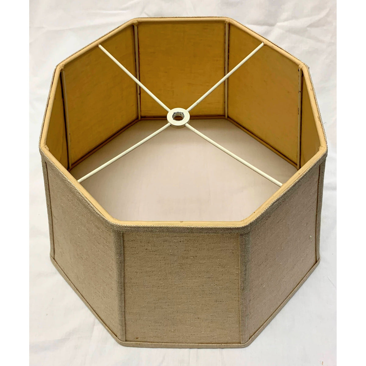 Vintage Octagon Fabric Lampshades | Medium - 16"W x 10"H | A Pair avai ...